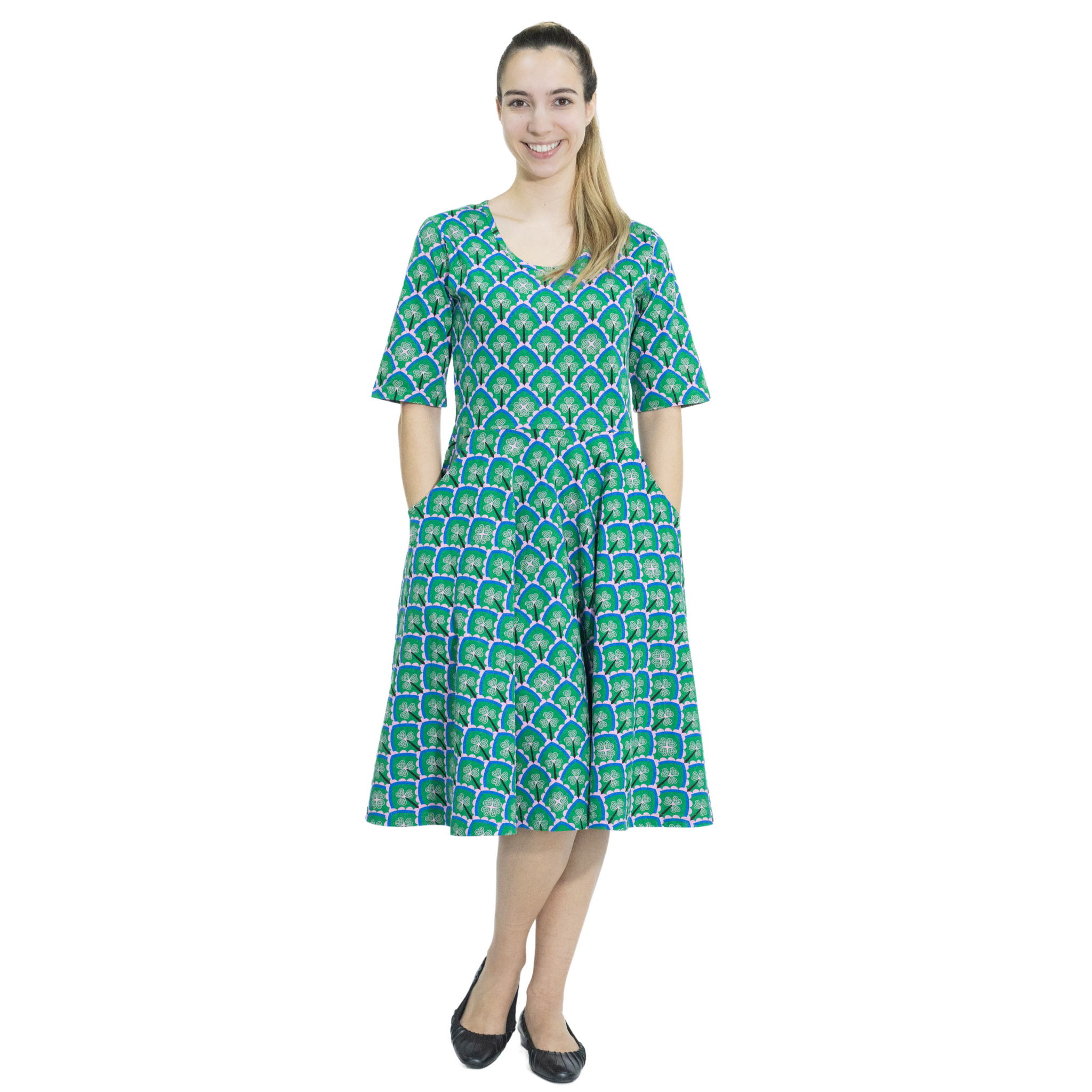 Celtic Clover Twirl Dress Svaha USA