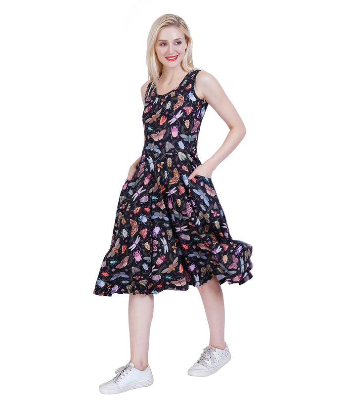 Doodle Bugs Sleeveless Twirl Dress Svaha USA