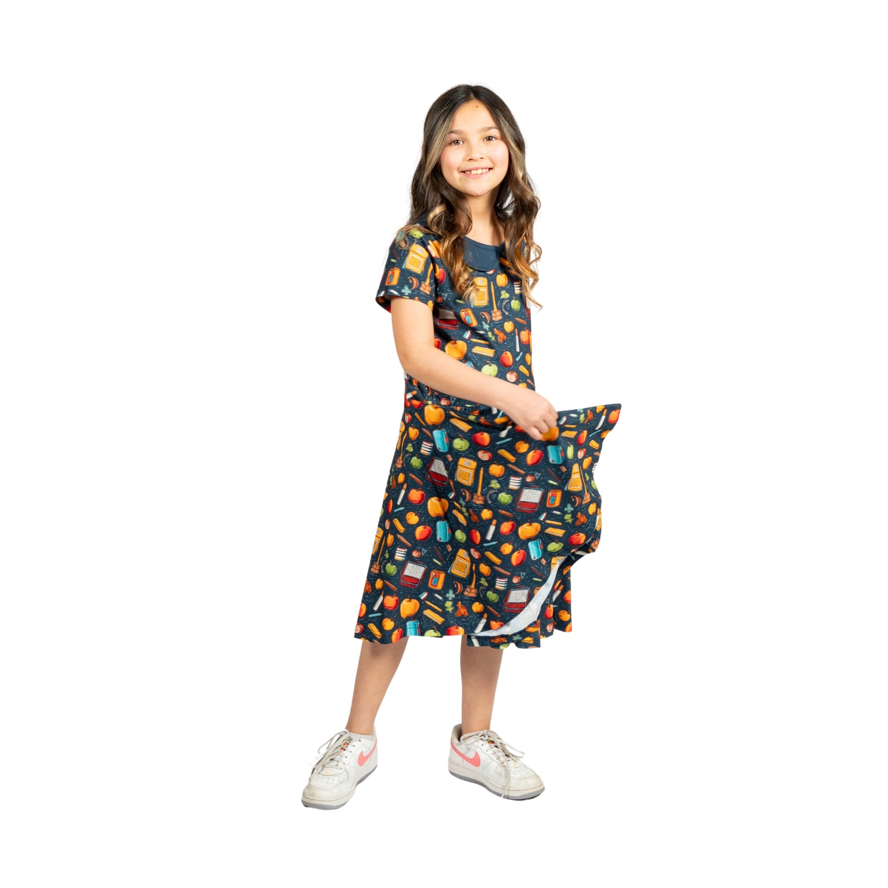 School Tools Teacher Kids Twirl Dress Svaha USA