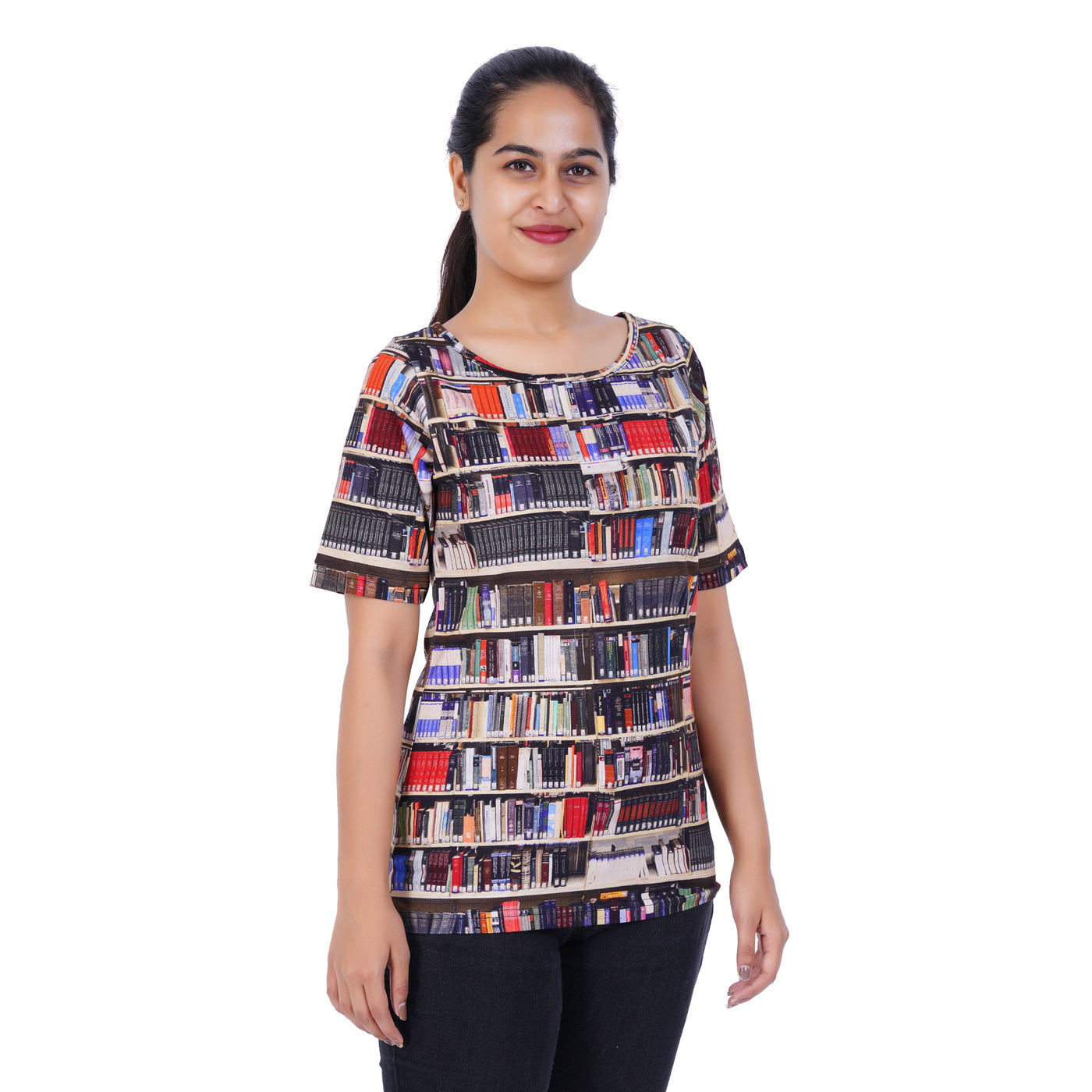 Library Shelves Books Tunic Top Svaha USA