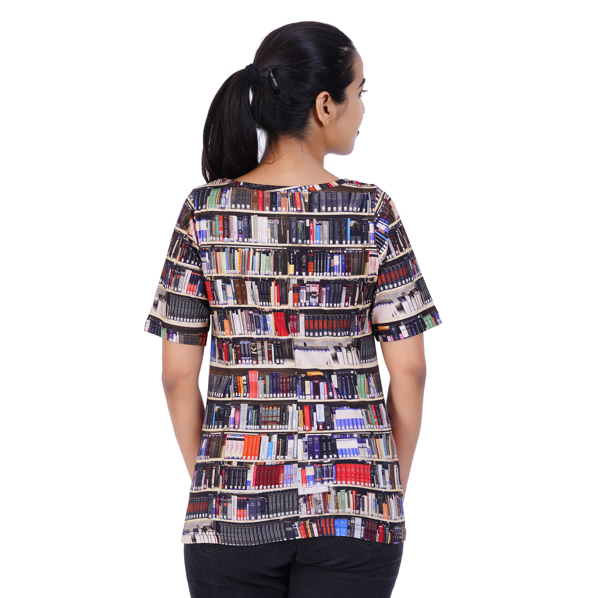 Library Shelves Books Tunic Top Svaha USA