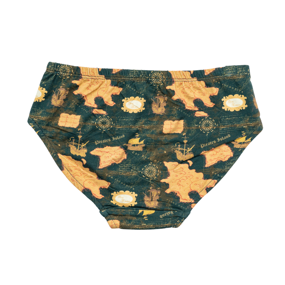 Nautical Chart Map Adults Underwear- 3 Pack Svaha USA