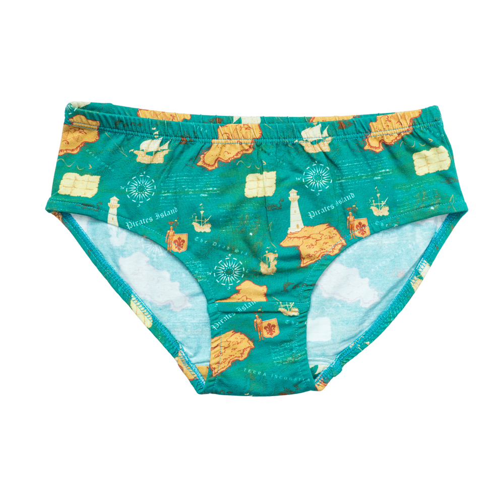 Nautical Chart Map Adults Underwear- 3 Pack Svaha USA