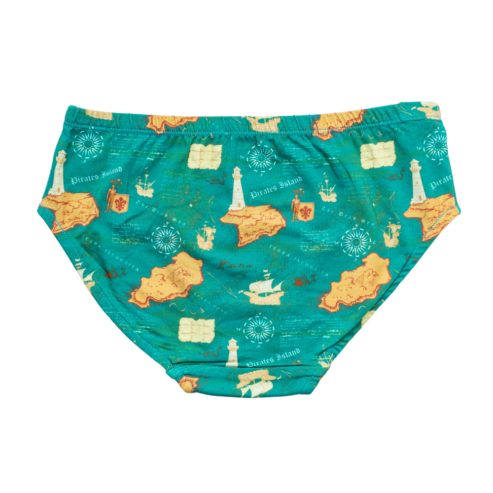 Nautical Chart Map Adults Underwear- 3 Pack Svaha USA