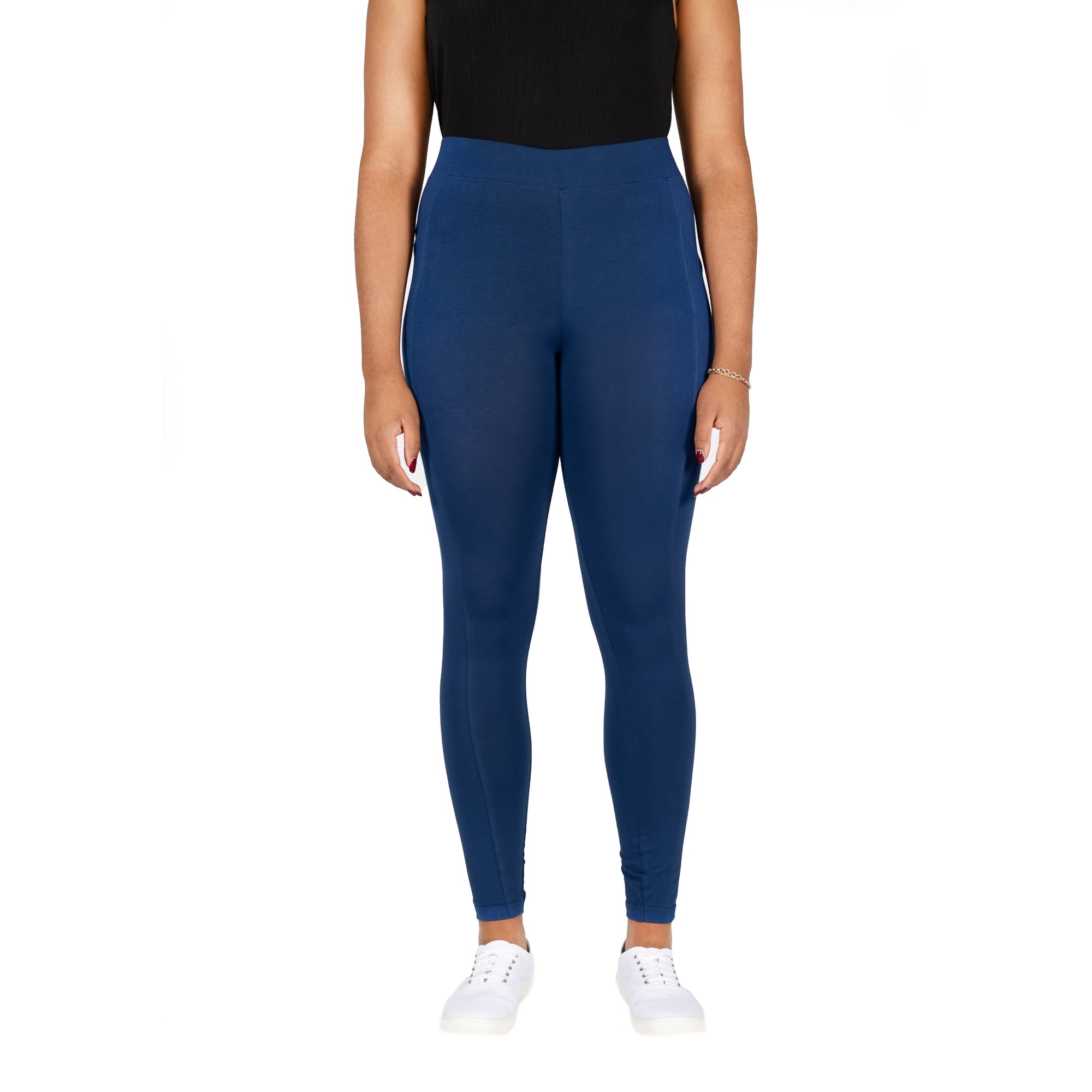 Navy Blue Adults Leggings with Pockets Svaha USA