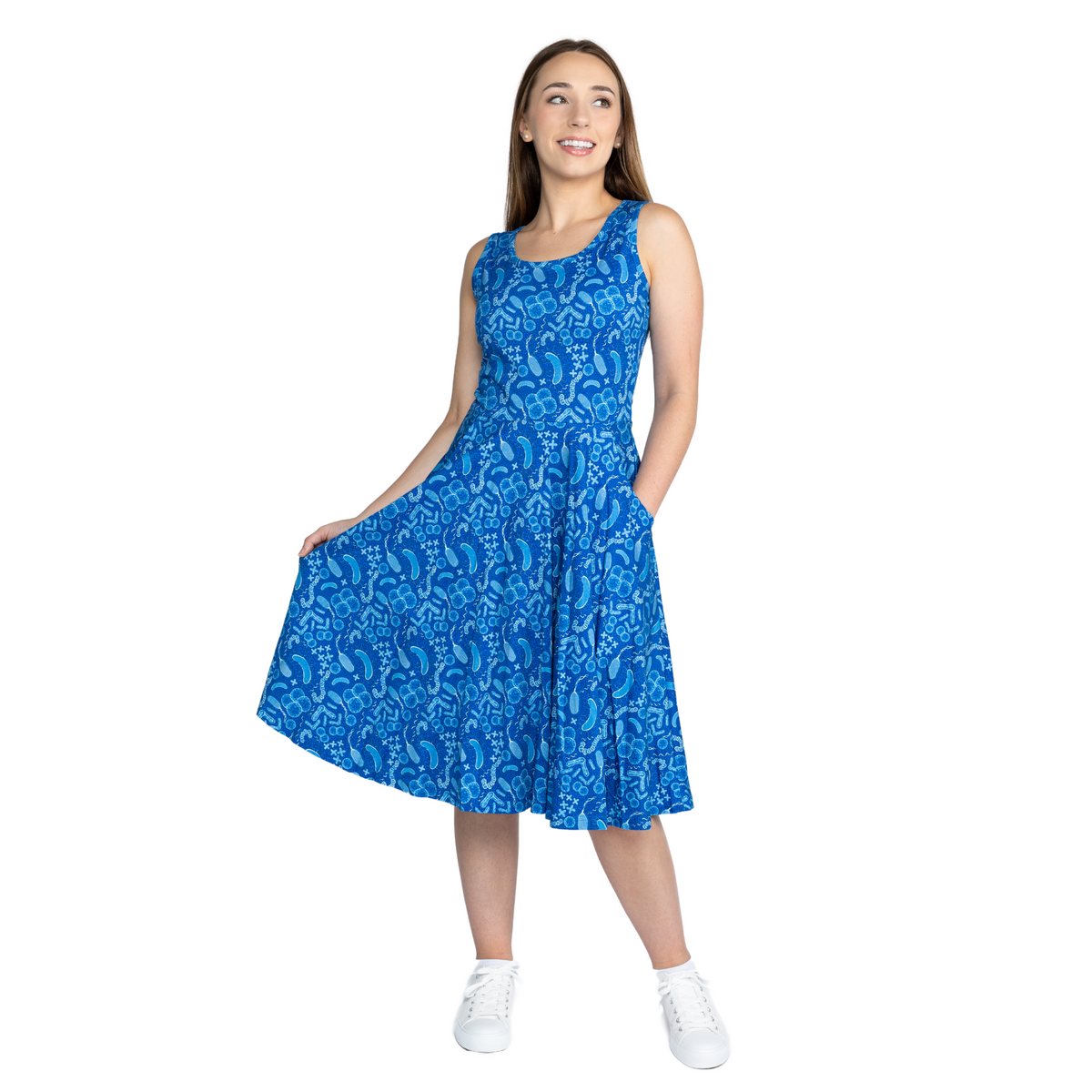 Paisley Bacteria Sleeveless Twirl Dress Svaha USA