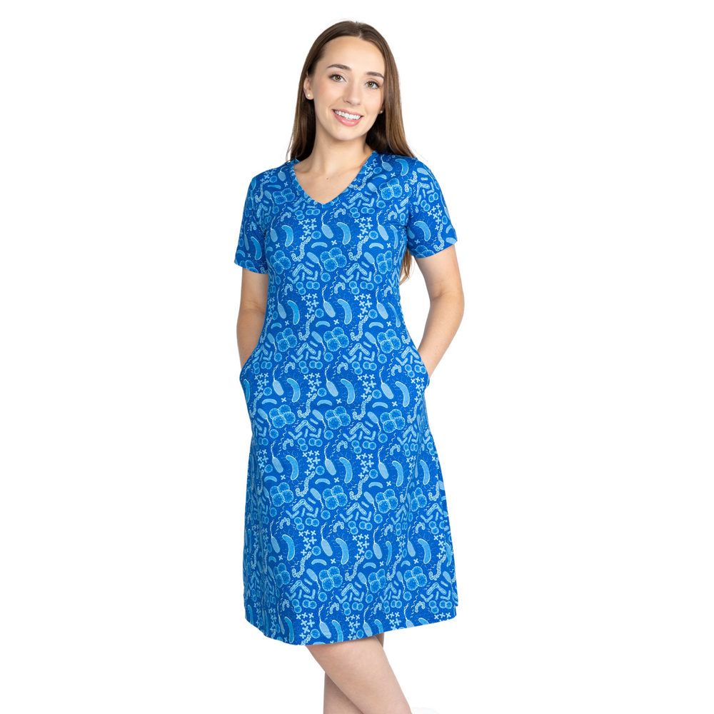 Paisley Bacteria A-Line Dress (No Waist Seam) Svaha USA