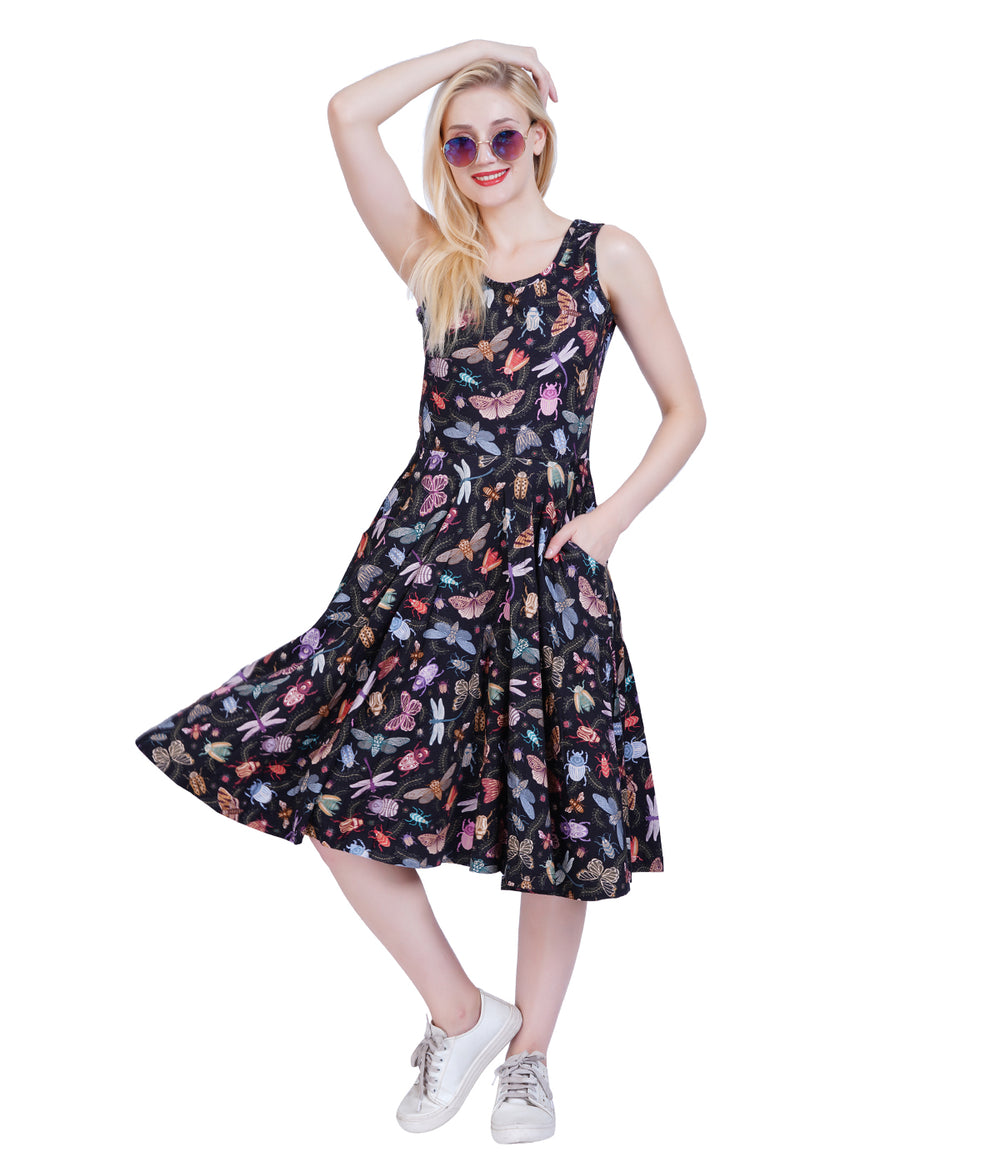 Doodle Bugs Sleeveless Twirl Dress Svaha USA