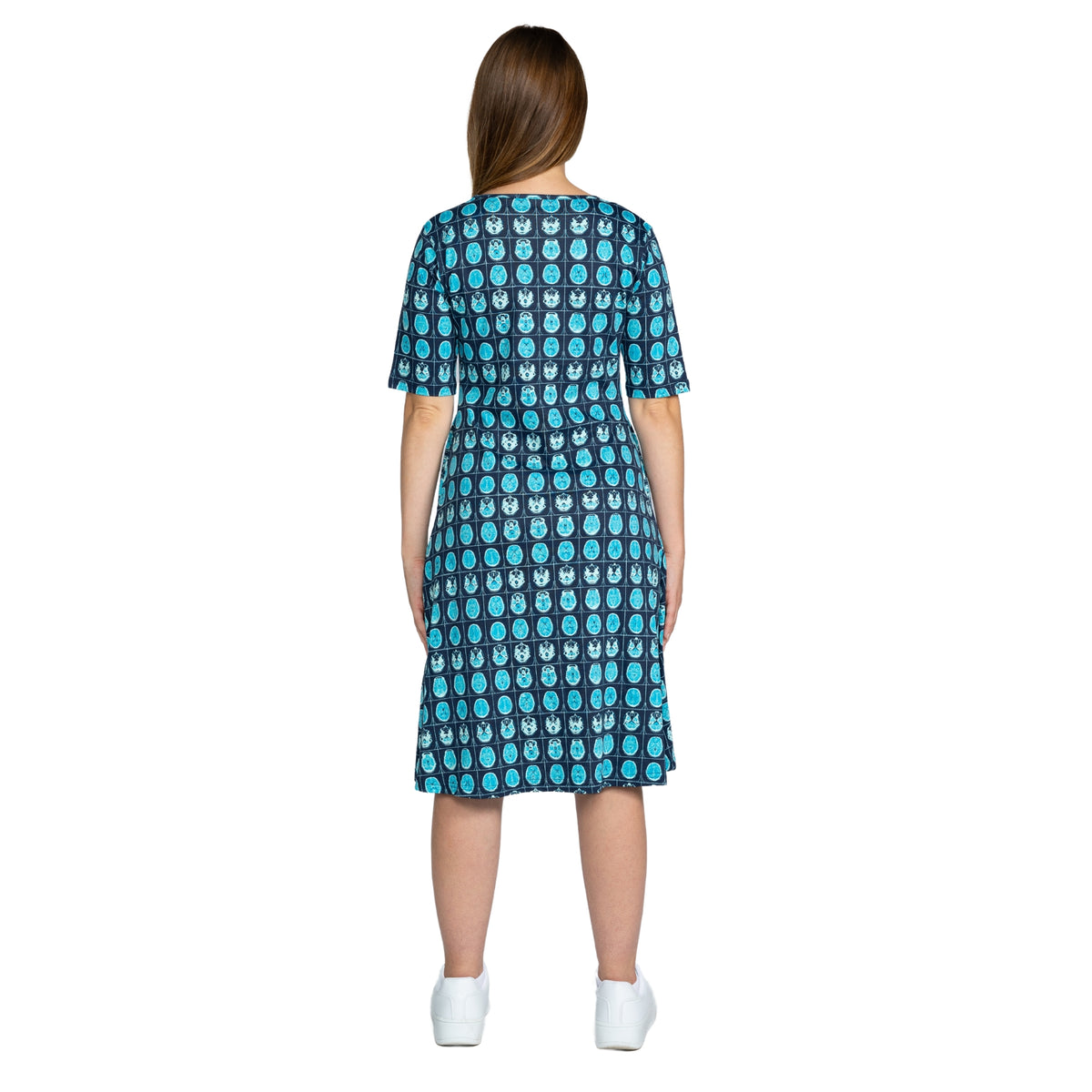 Brain Scans A-Line Dress (No Waist Seam) Svaha USA