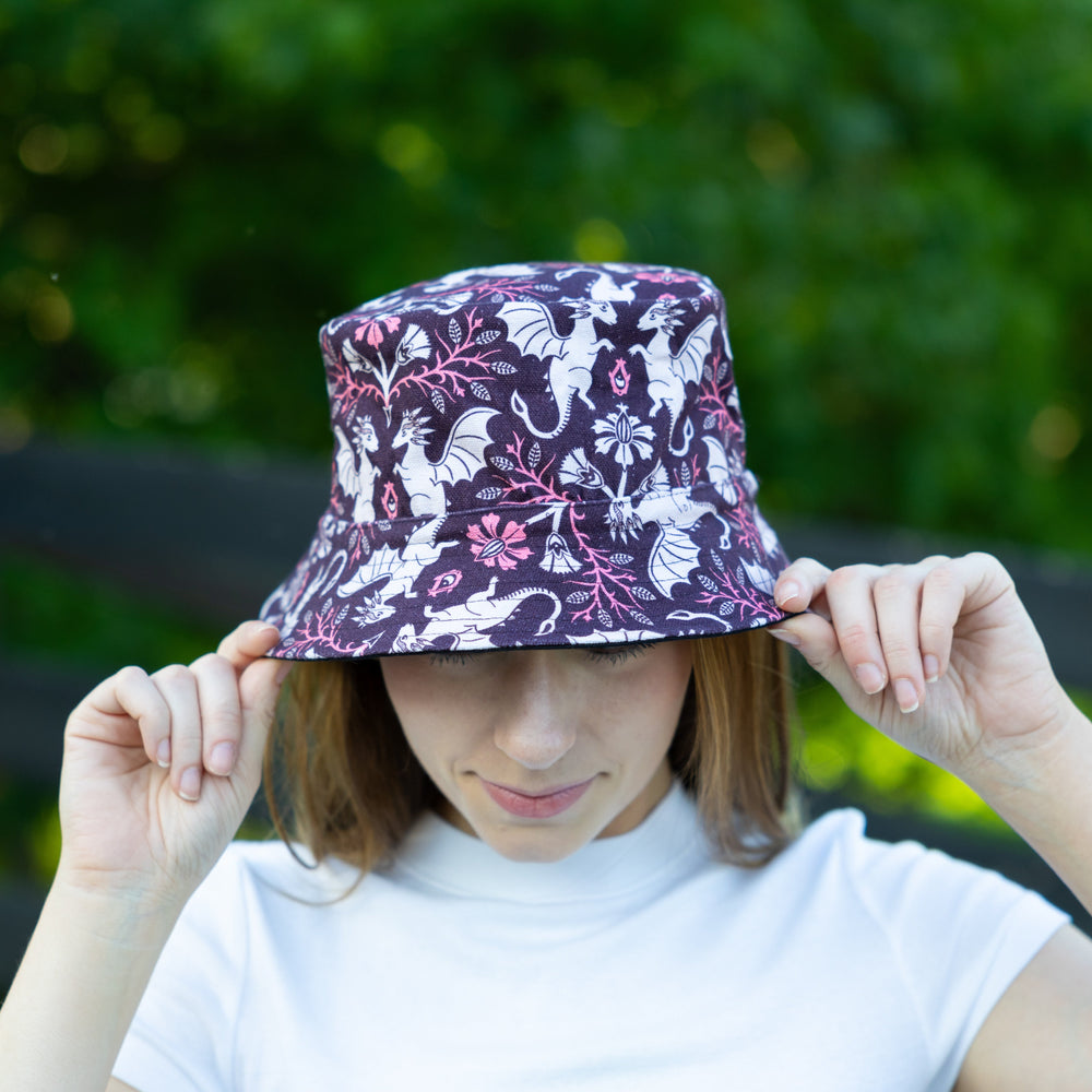 Dragons Damask Ruby Bucket Hat Svaha USA