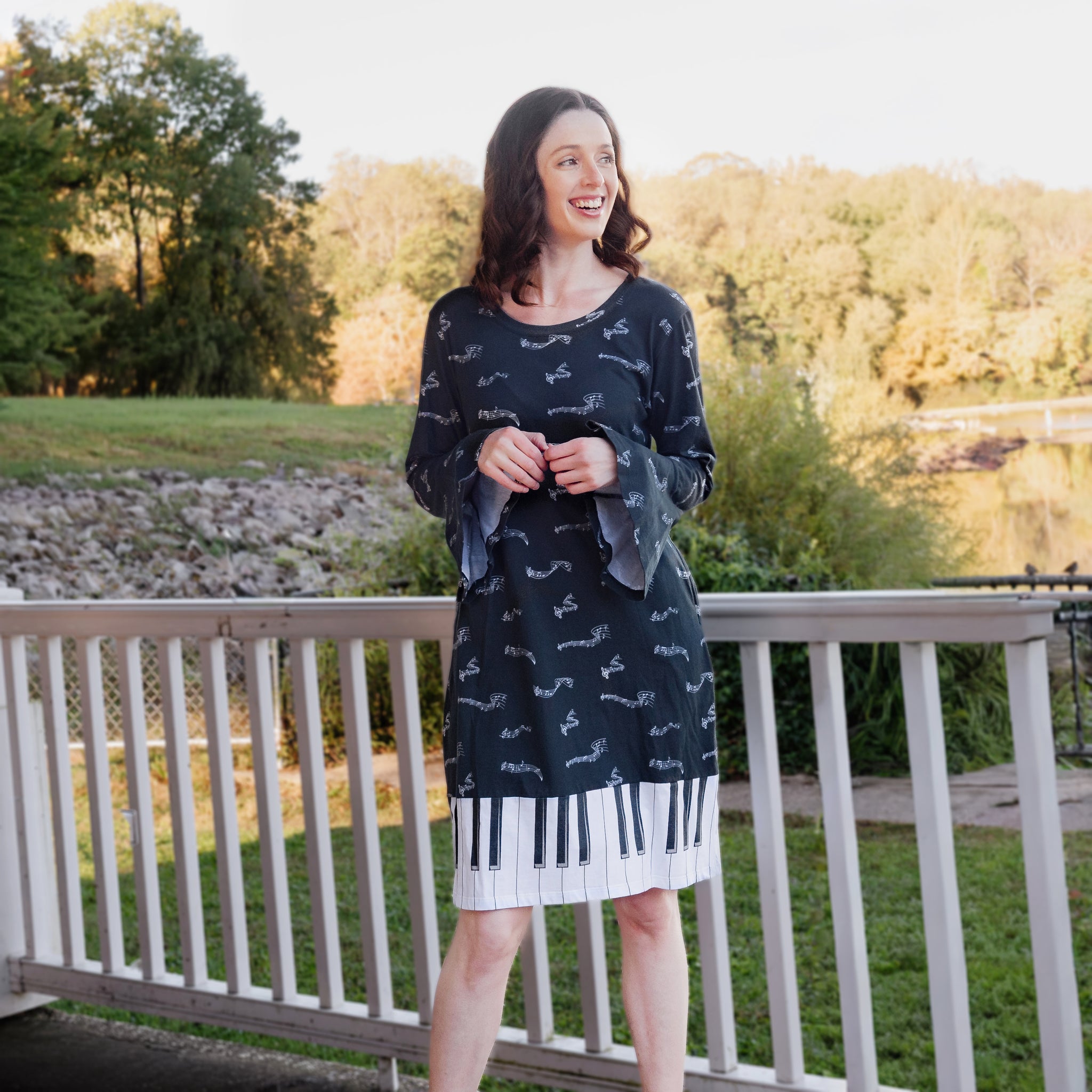 Music Notes Dress Svaha USA