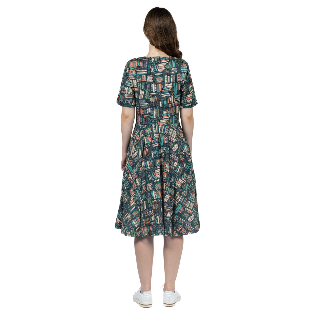 Botanical Library Books Twirl Dress Svaha USA