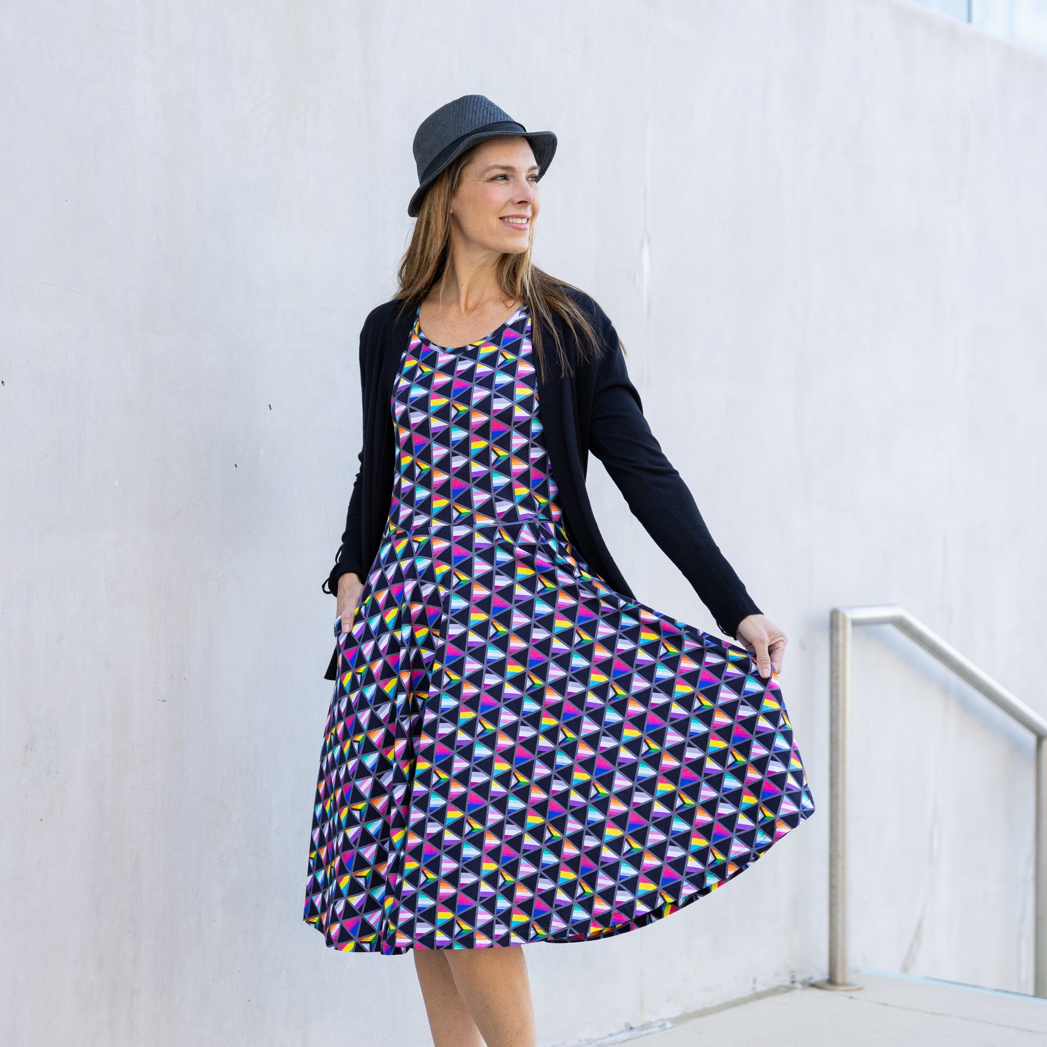 Pride Flags Sleeveless Twirl Dress Svaha USA