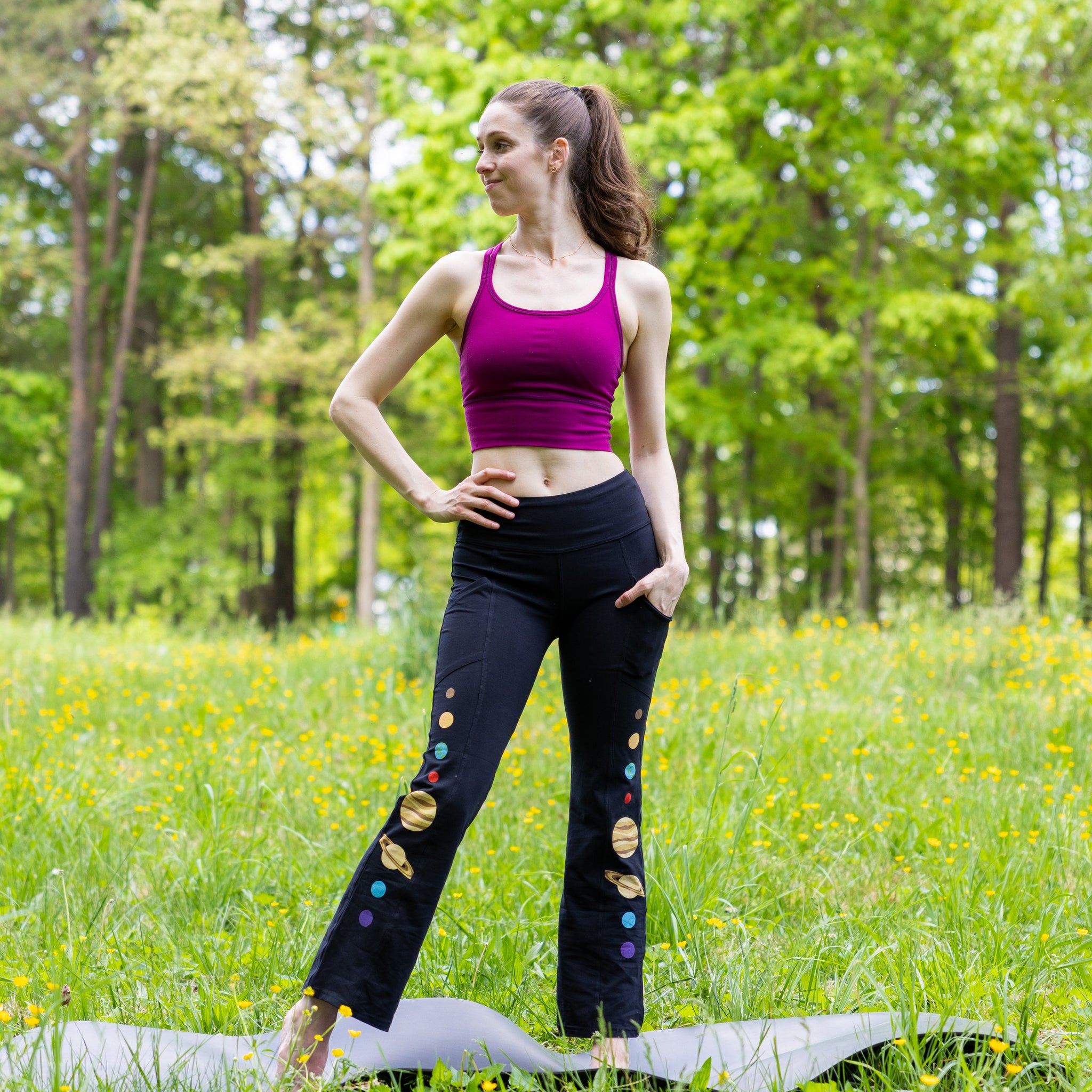 Solar System Athletic Yoga Pants Svaha USA