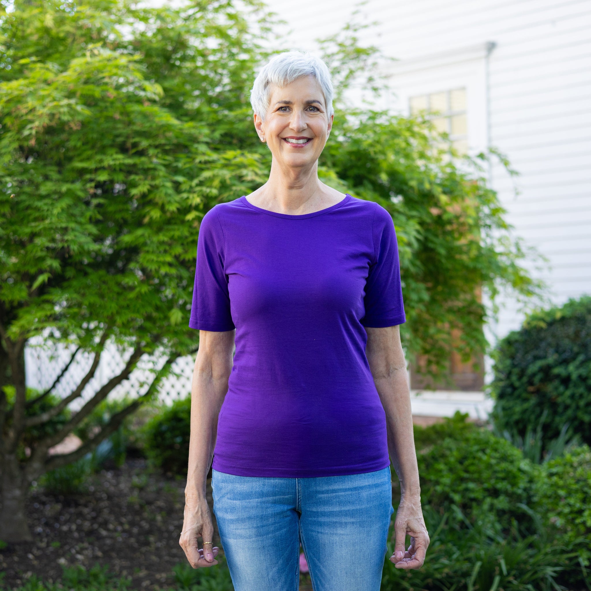 Violet Tunic Top Svaha USA