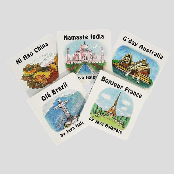 "Hello World" Baby Books Set Svaha USA